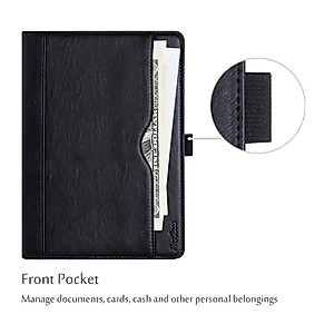 ProCase for iPad 10.2 Inch Case 2021 9th Generation/2020 8th Generation/2019 7th Generation iPad Case, Leather Vintage Stand Folio Cover Protective Case for 10.2" iPad 9th Gen/8th Gen/7th Gen -Black