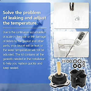 GP77886 Mixer Cap and GP500520 Pressure Balancing Unit Assembly Compatible with Kohler K-15701-K and K-15700-K mixing valve