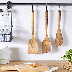 FAAY 11.5 Inch Teak Wood Spatula/Turner for RIGHT Hand | Versatile Spatula, Durable, Healthy and High Moist Resistance for Non Stick Cookware