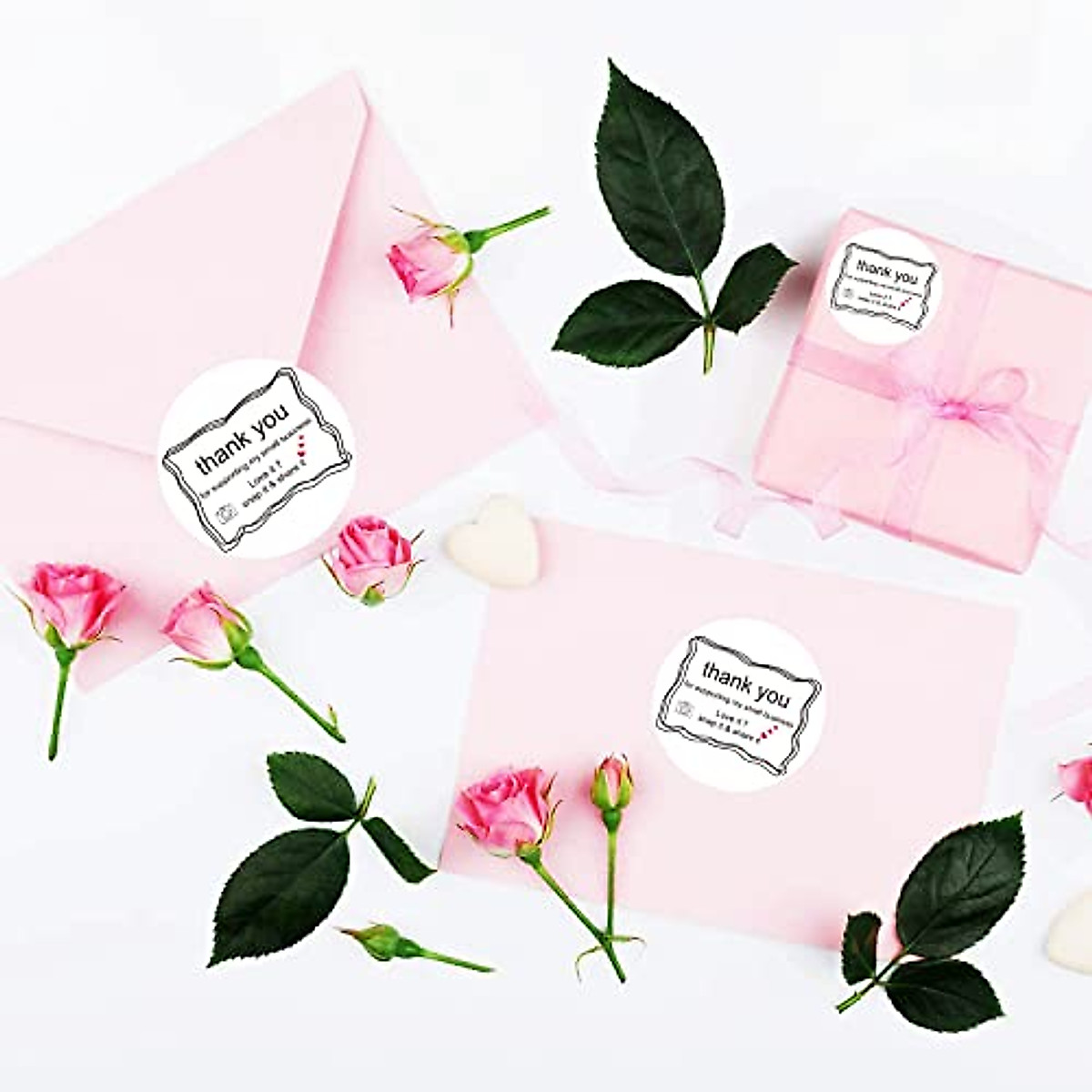 Snap Share Review with Retro Camera Design Stickers,Thank You Stickers,Bakeries Stickers,Handmade Stickers,Small Business Stickers, Envelopes Stickers, Gift Bags Packaging 500 PCS