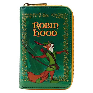 Loungefly Disney Robin Hood Book Zip Around Wallet