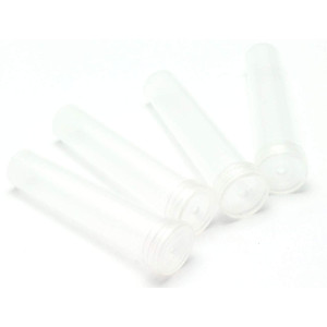 RuiLing 50pcs Transparent Flower Nutrition Tube Plastic Water Tube with Cap to Keep Flower Fresh for Wedding Event Arts Crafts Floral Hydroponic Container 72x18mm