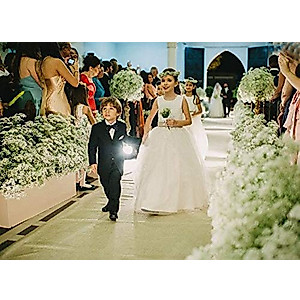 Bringsine Baby Breath Gypsophila Deco White Colour Artificial Flowers for Wedding 40 Pieces/lot