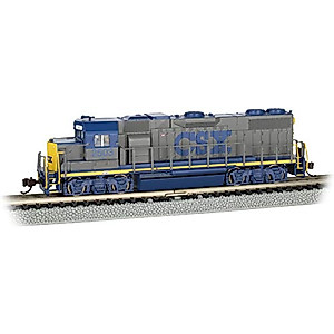 Bachmann Trains - GP38-2 - DCC ECONAMI Sound Value-Equipped Locomotive - CSX #2503 YN1 Scheme with Dynamic Brakes - N Scale (66852)
