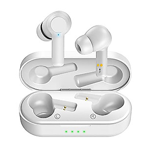 W20 5.0 Sports Bluetooth Earphones Headphones, 400mah Charging Box Wireless Headphone 3D Stereo Sports Earbuds Headsets T𝐨uch Control with Microphone in-Ear Headset