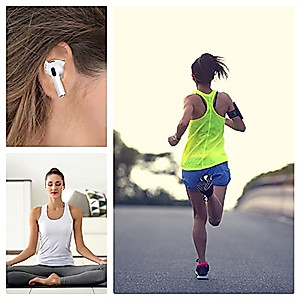 ELOVEN Cover for Airpods 3 Ear Tips Case Anti-Slip in-Ear Earhook Anti Scratch Eartips Skin Friendly Cover Soft Silicone Protective Ear Tips Earpads Accessories Compatible with AirPods 3 2021 White