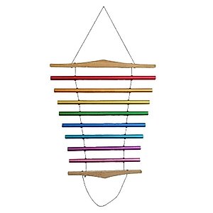 Yantra Cosmic Sound 8 Color Coded Chakra Healing Swing Chimes Bells Pipes Meditation Sound Healing with Mallet