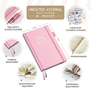 Taja Gratitude Journal for Women & Men: 5 Minute Journal, Daily Manifestation Mindfulness Journal With Positive & Grateful Prompts For More Happiness, Positivity, Affirmation and Self Care