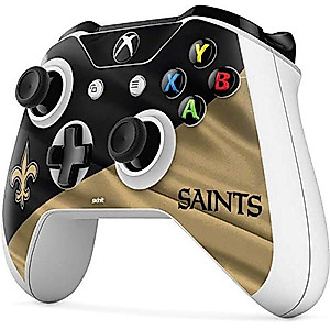 Skinit Decal Gaming Skin Compatible with Xbox One S Controller - Officially Licensed NFL New Orleans Saints Design
