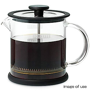 FORLIFE 827 Coffee Press, Clear, Black