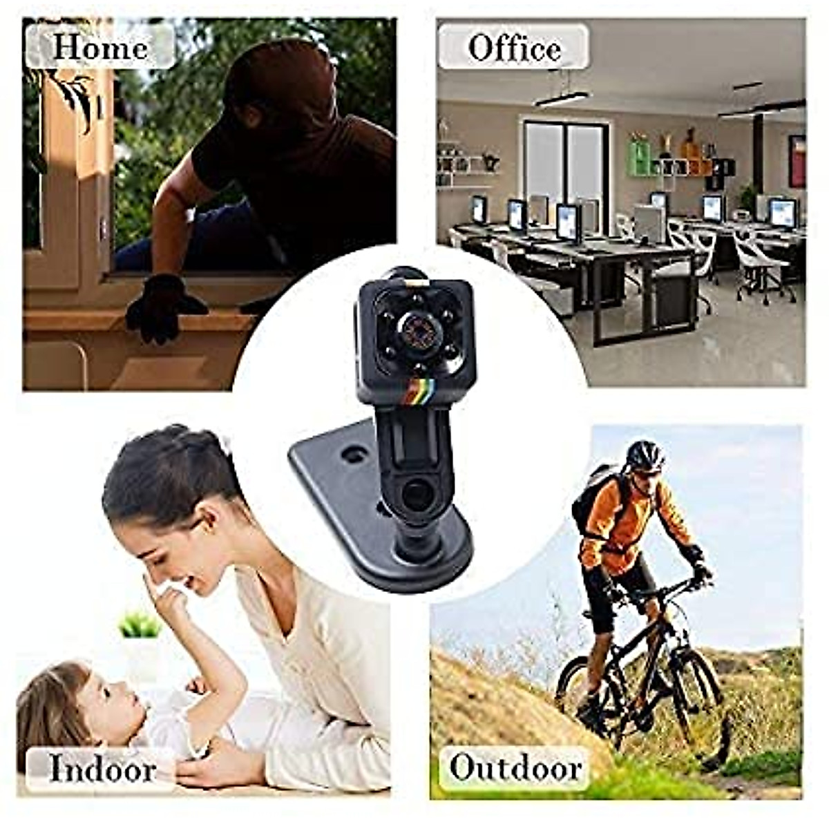 Mini Camera Nanny Cam Baby Camera Dashboard Cam Doorbell Cam 720P/1080P Cop Cam - SQ11 HD Camera Small Infrared Camera Night Vision No Wifi Needed Pocket Camera Bike Cam Tiny Helmet Cam
