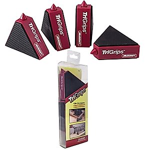 Milescraft 1600 TriGrips - Triangle Bench Cookie Work Grippers, for Woodworking, Painting, Raising and Leveling 4-pack