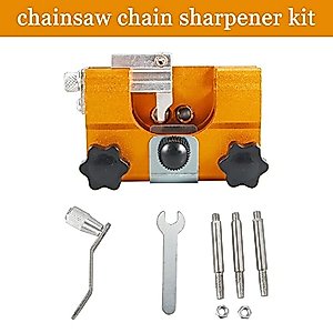 JINYI Chainsaw Chain Sharpening Jig,Chainsaw Sharpener Kit,Chainsaw Chain Sharpener is Designed to Sharpen Your Chainsaw,Suitable for All Kinds of Chain Saws、Lumberjack and Garden Worker