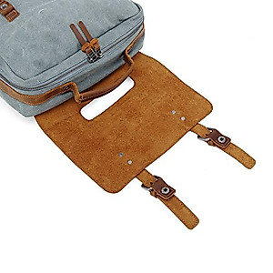 TSD Brand Valley Hill Canvas Backpack (Teal)