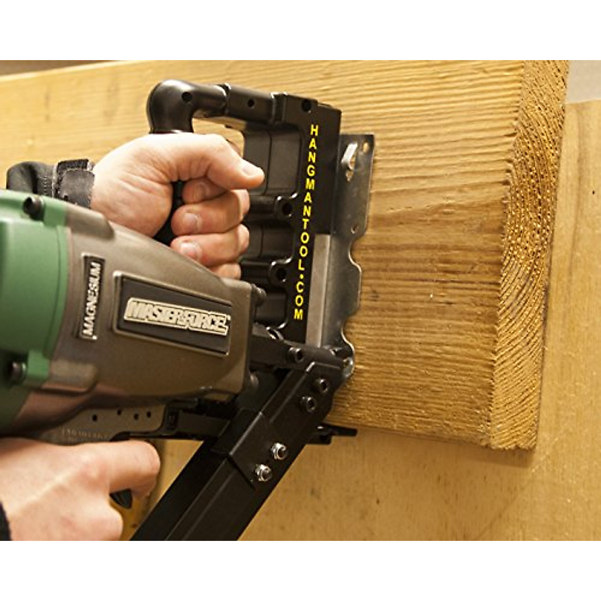 Hang Em Fast Easy Joist Hanging Tool - Hang Man Tool - 2x4 2x6 2x8 2x10 2x12 Metal Joist Hanger - Light Weight Durable Ergonomic Design