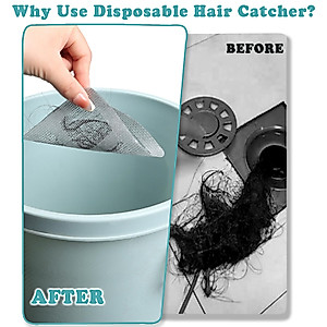 35 pc-Pack Disposable Shower Drain Hair Catcher, Floor Drain Mesh Sticker Strainers, Shower Drain Cover for Bathtub, Bathroom and Kitchen Sink to Prevent Clogged Drains（ 4-inch quadrate