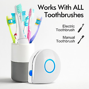 TAISHAN Toothbrush Case，Rechargeable Portable Mini Travel Toothbrush Holder,Fits All Toothbrushes for Both Electric and Manual Toothbrushes,Safety Feature, for Home and Travel