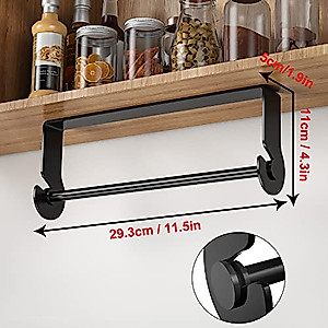 Carry360 Adhesive Paper Towel Holder Under Cabinet, Paper Towel Rack Stick On Wall for Kitchen Paper Towel Roll-304 Brush SUS Stainless Steel, No Drilling
