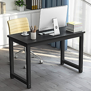 Tribesigns Computer Desk, 47 inch Modern Simple Office Desk Computer Table Study Writing Desk for Home Office, White