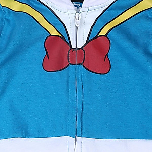 Disney Mickey Mouse Donald Duck or Goofy Boys Coverall Onesie Costume for Newborn, Toddler and Infant – Blue/Orange/Red/Black