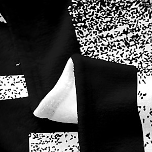 Ice Hockey Throw Blanket Throw 50x60,Puck Hockey Sport Games Blanket for Kids Boys Teens Men,Black White American Flag Fleece Blanket,Retro United States Flag Flannel Blanket Living Room Decor