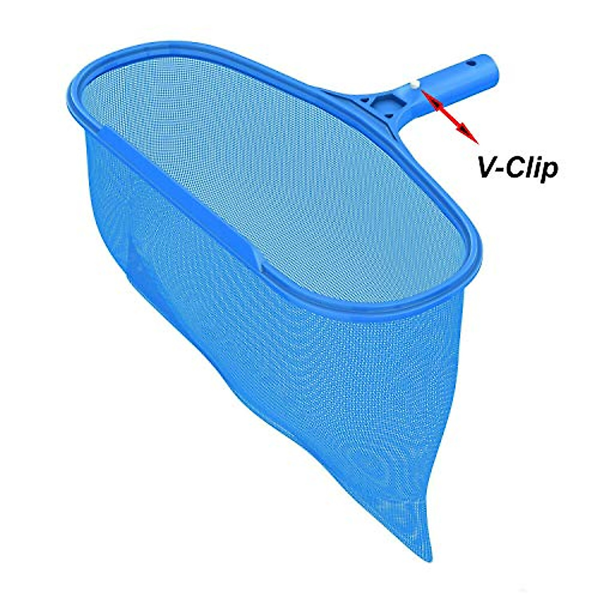 ATIE Pool Butterfly Clip V Clip Pool Attachment Clips for Swimming Pool Spa Brush, Leaf Skimmer, Vacuum Head, Mini Jet Vacuum, Telescopic Pool Pole (6 Pack)