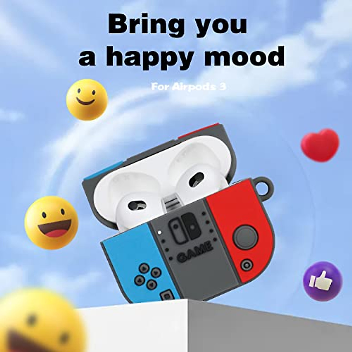 Mulafnxal for Airpod 3 3rd Generation Case Cute Cartoon 3D Kawaii Unique Silicone Air Pods Cover Funny Fashion Fun Cool Keychain Character Design Stylish Cases Men Girls Boys Teen for Airpods 3(2021)