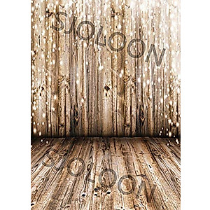SJOLOON 5x7ft Rustic Wood Vinyl Photography Backdrop Nostalgia Wood Floor Photo Backdrop Baby Newborn Photo Studio Props JLT10359
