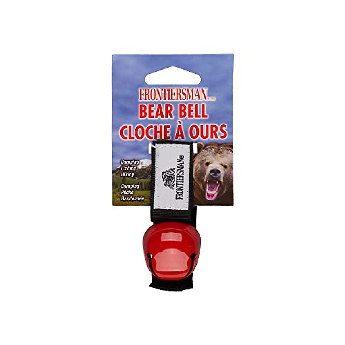 SABRE Frontiersman Bear Bell, Magnetic Silencer, Durable Hook and Loop Strap Attachment, Helps To Prevent Startling Bears While Hiking