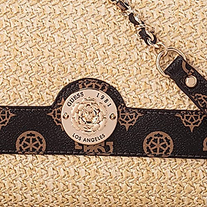 GUESS womens Always Convertible Crossbody Flap, Mocha Logo Multi, one size US