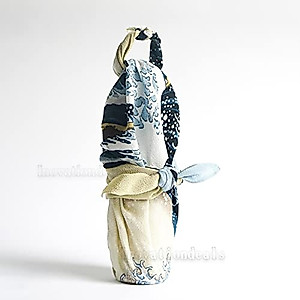 FUROSHIKI Wrapping Cloth Japanese UKIYO-E Design 26.8x26.8 Made In Japan (The Great Wave off Kanagawa)