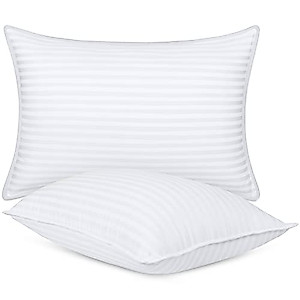Utopia Bedding Bed Pillows for Sleeping Standard Size (White), Set of 2, Cooling Hotel Quality, for Back, Stomach or Side Sleepers