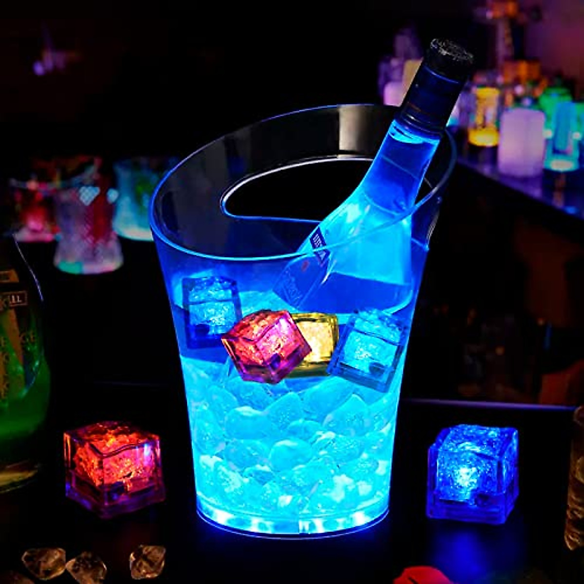 Light Up Ice Cubes - Multi-Color LED Drink Decor for Events