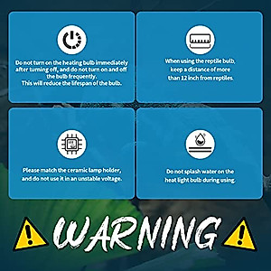 HANJION 2 Pack Reptile Red Light Bulb 75W Reptile Infrared Basking Spot Lamp of Bearded Dragon Light Bulbs for Reptile & Amphibian