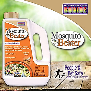 Bonide Mosquito Beater Granules, 1.3 lbs. Ready-to-Use Area Mosquito Repellent Pellets for Outdoors, People & Pet Safe