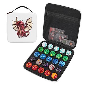MADCAT Organizer Case Compatible with Bakugan Battle Planet, BakuCores, Armored Alliance, Geogan Rising, Toy Organizer Storage Container Holder (25, white)