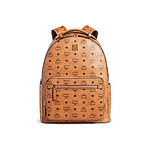 MCM Men's Stark Backpack 40, Cognac, Brown, One Size