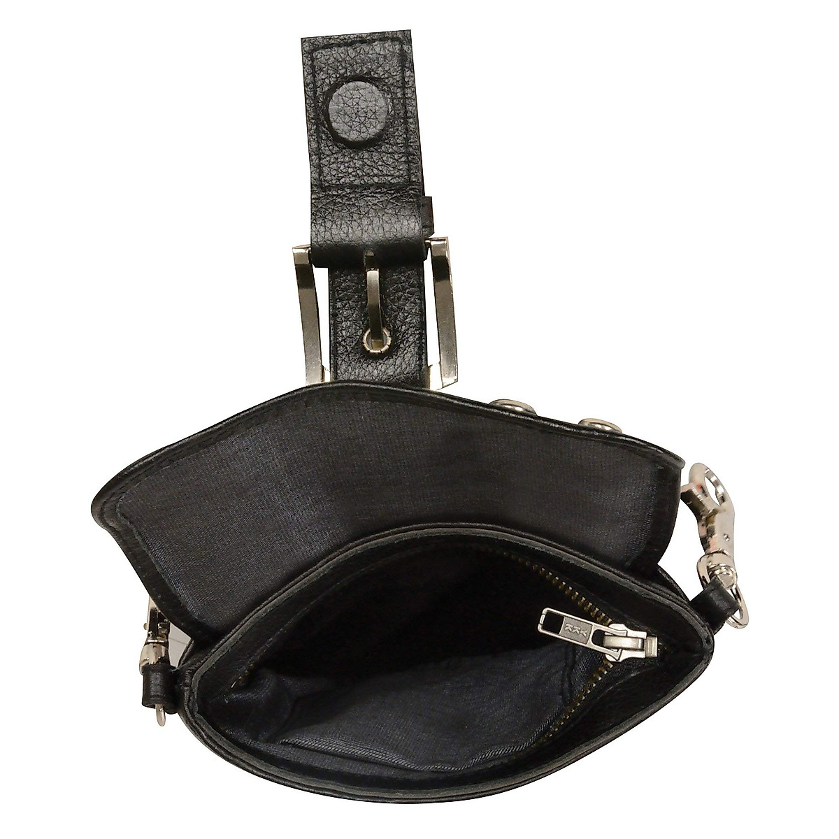 Milwaukee Leather MP8805 Women's Black Small Leather Studded Shoulder Bag - One Size