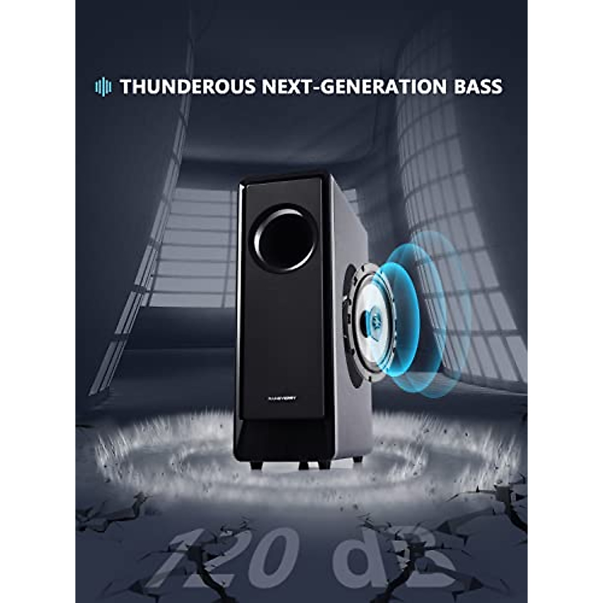 5.1 CH Surround Sound Bar with Dolby Audio, Sound Bars for TV with Wireless Subwoofer, Dolby Digital Plus, Bluetooth 5.0, Surround Sound System for Home Theater, Works with 4K & HD TVs| HDMI & Optical