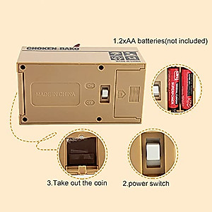 Stealing Coin Bank, Money Box - Piggy Bank- Cute Dogs Steals Coins Like Magic Coin Automatic Stealing Coin Bank Husky Coin Bank Kids Toy Bank Doggy Puppy Piggy Bank (White)