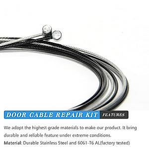 Sliding Door Cable Repair Kit Compatible with Honda Odyssey 20112012 2013 2014 2015 2016 2017 Replaces 72010-TK8-A12