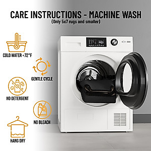 Ottomanson Ottohome Collection Non-Slip Rubberback Modern Solid Design 2x3 Indoor Area Rug/Entryway Mat, 2'3" x 3', Black