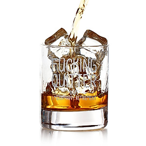 Promotion & Beyond Quitter Oops I Mean Happy Retirement Birthday Funny Gift For Friend Dad Uncle Grandpa From Daughter Son Wife - Father's Day Christmas Anniversary Party Favor Whiskey Glass
