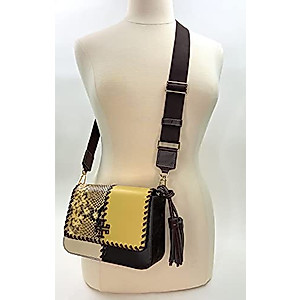 Tory Burch Thea Patchwork Web Flap Crossbody Women's Bag (Multi)