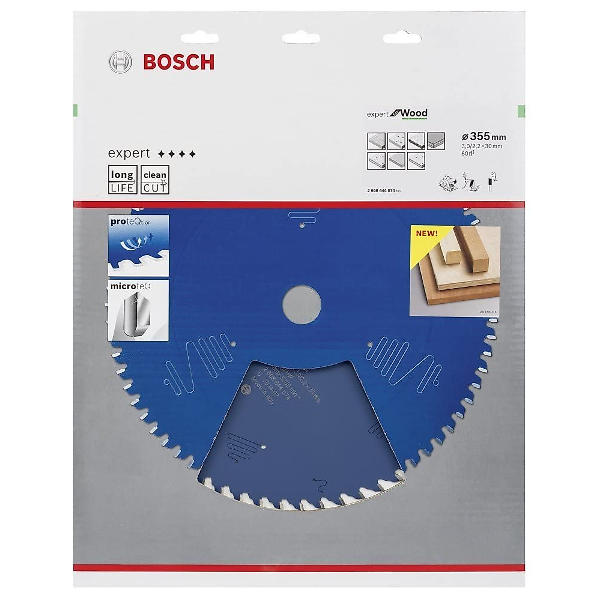 Bosch 2608644074 EXWOH 13.98" x 30mm 60T Circular saw blade Top Precision