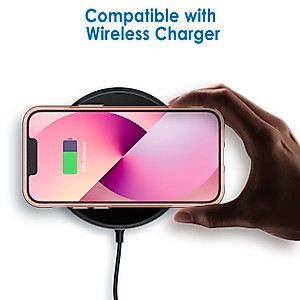 JETech Case for iPhone 13 Mini 5.4-Inch, Non-Yellowing Shockproof Phone Bumper Cover, Anti-Scratch Clear Back (Rose Gold)