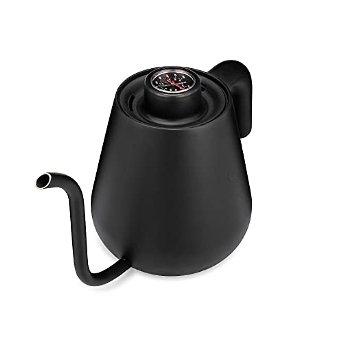Soma Stainless Steel Gooseneck Coffee & Tea Kettle, Black, 1 Liter, Stovetop