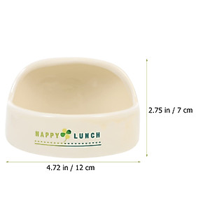 Hamster Food Bowl Hamster Food Holder Pet Feeding Bowl -Falling Pet Bowl Pet Food Bowl Rabbit Feeder Guinea Pig Bowl Multi-Function Pet Bowl Small Pets Food Container