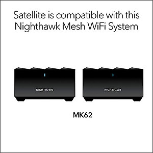NETGEAR Nighthawk Whole Home Mesh WiFi 6 Add-on Satellite (MS60) – add up to 1,500 sq. ft. of coverage