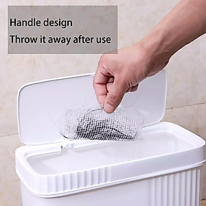 20/30/50PCS Pack Einweg Filterflicken, Disposable Filter Patches for Drain, Disposable Shower Drain Hair Catcher Mesh Stickers for Shower Bathroom, Laundry, Bathtub, Kitchen, Sink (20pcs)